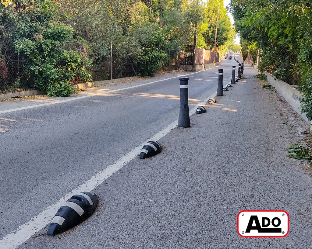 Installation of road separators in Cambrils | Ado Corporate blog