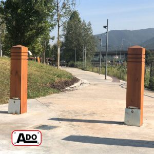 Removable wooden bollards Pino - Ado Urban Furniture Blog