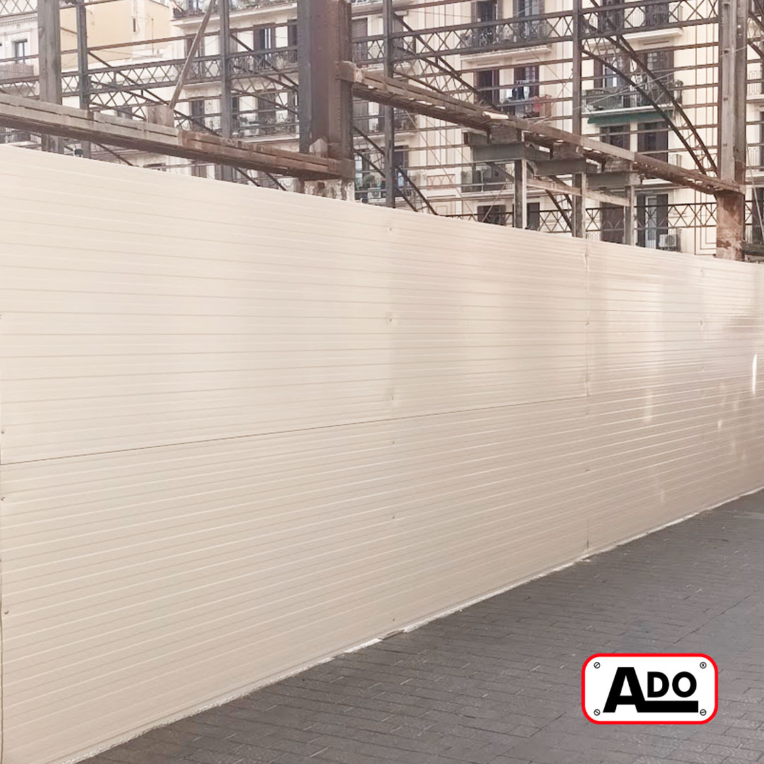 Opaque Sandwich Panel Fencing at Mercat Abaceria, Barcelona - Ado Urban ...